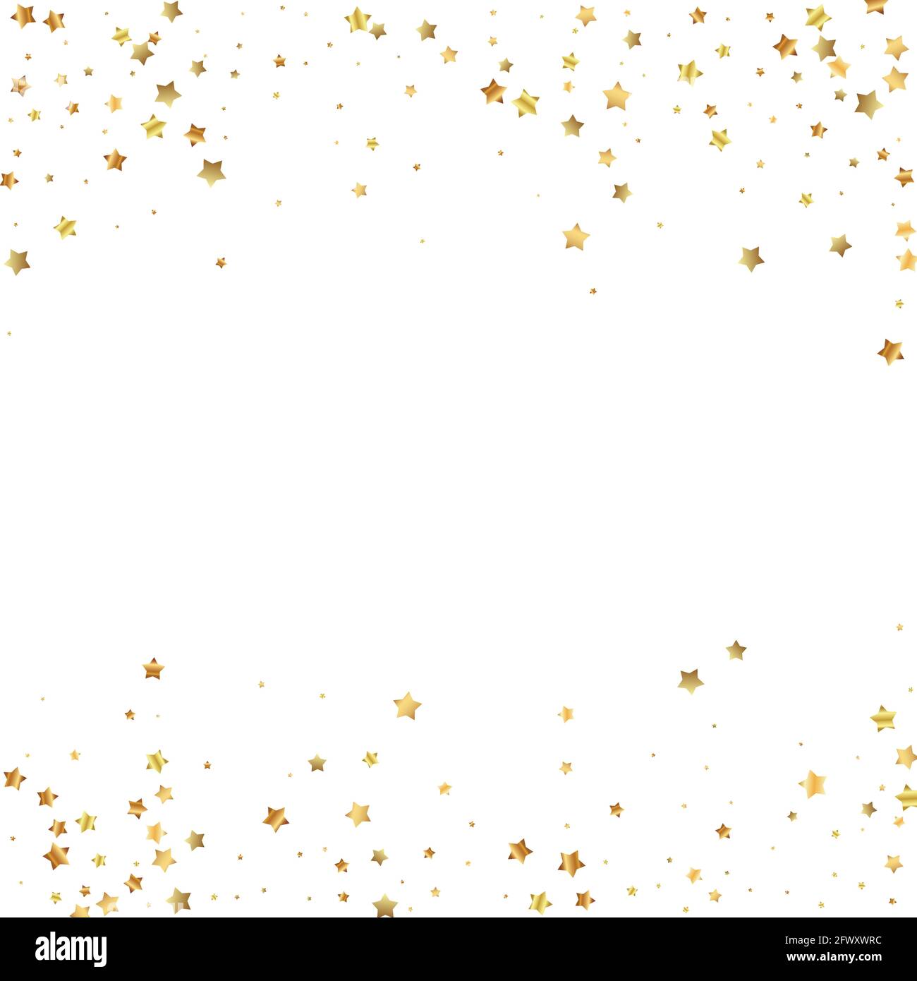 Gold stars random luxury sparkling confetti. Scattered small gold ...