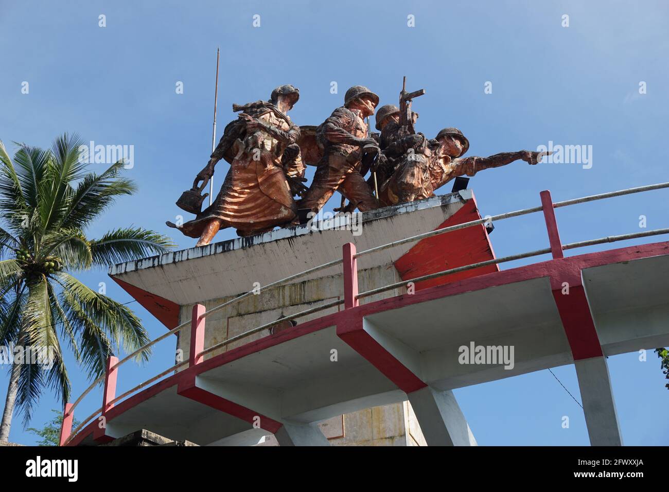 Trisula monument. The trident monument was built to commemorate the ...