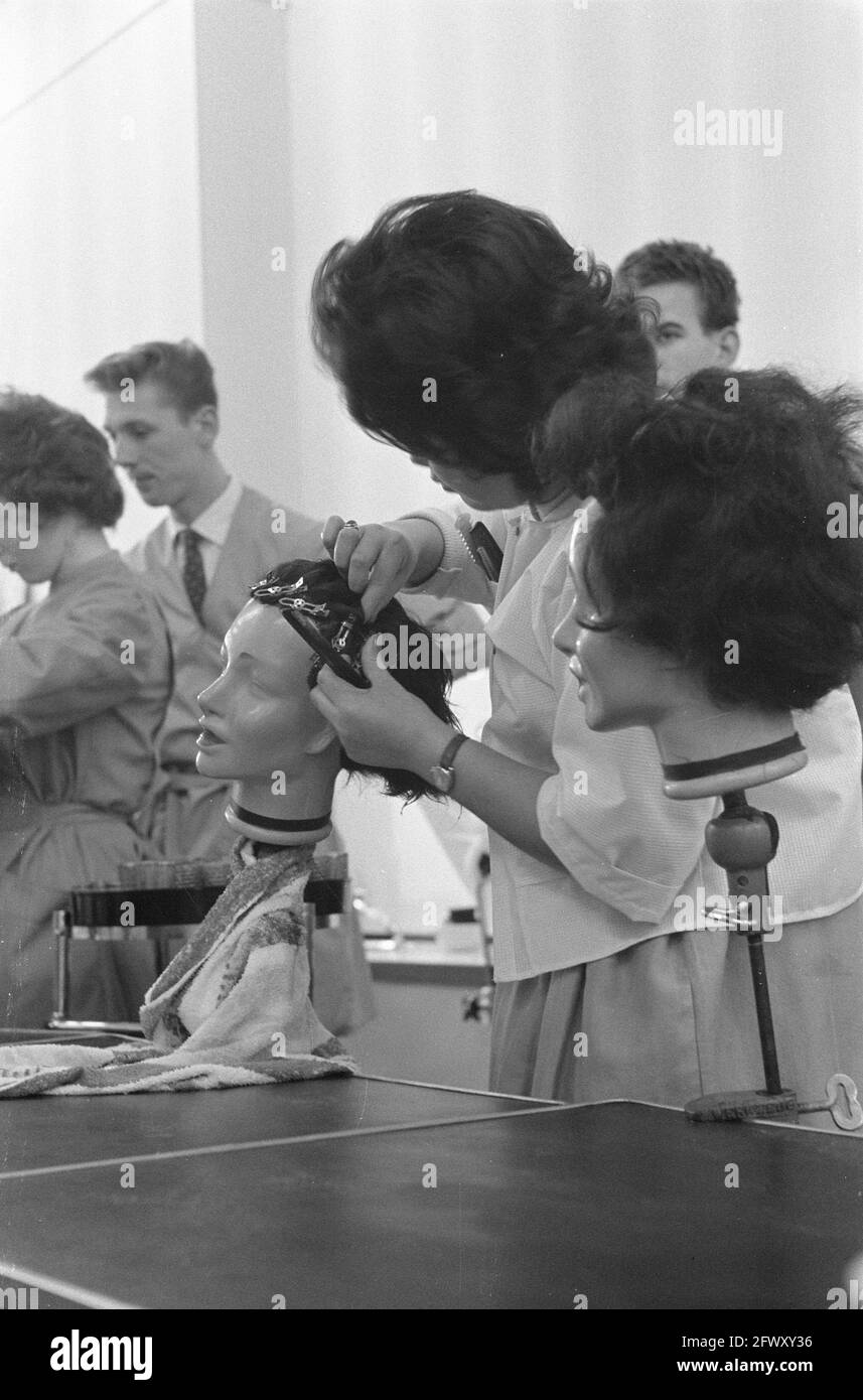 Opening of the first hairdresser's day school on the Prinses ...