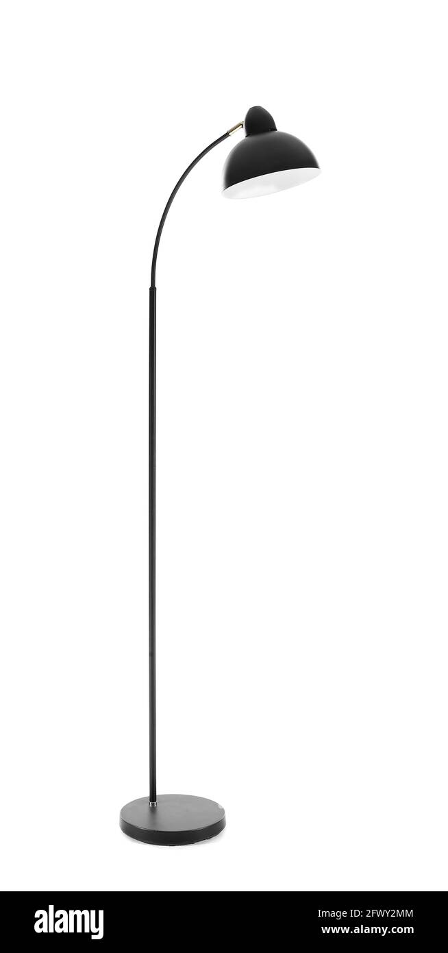 Stylish lamp on white background Stock Photo - Alamy