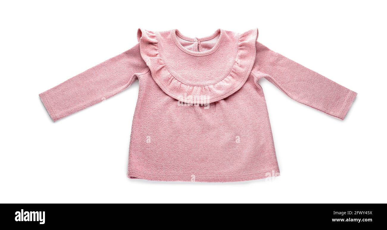 Children's clothes on white background Stock Photo - Alamy