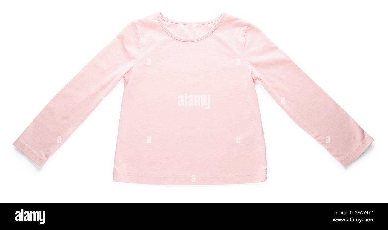 Children's clothes on white background Stock Photo - Alamy