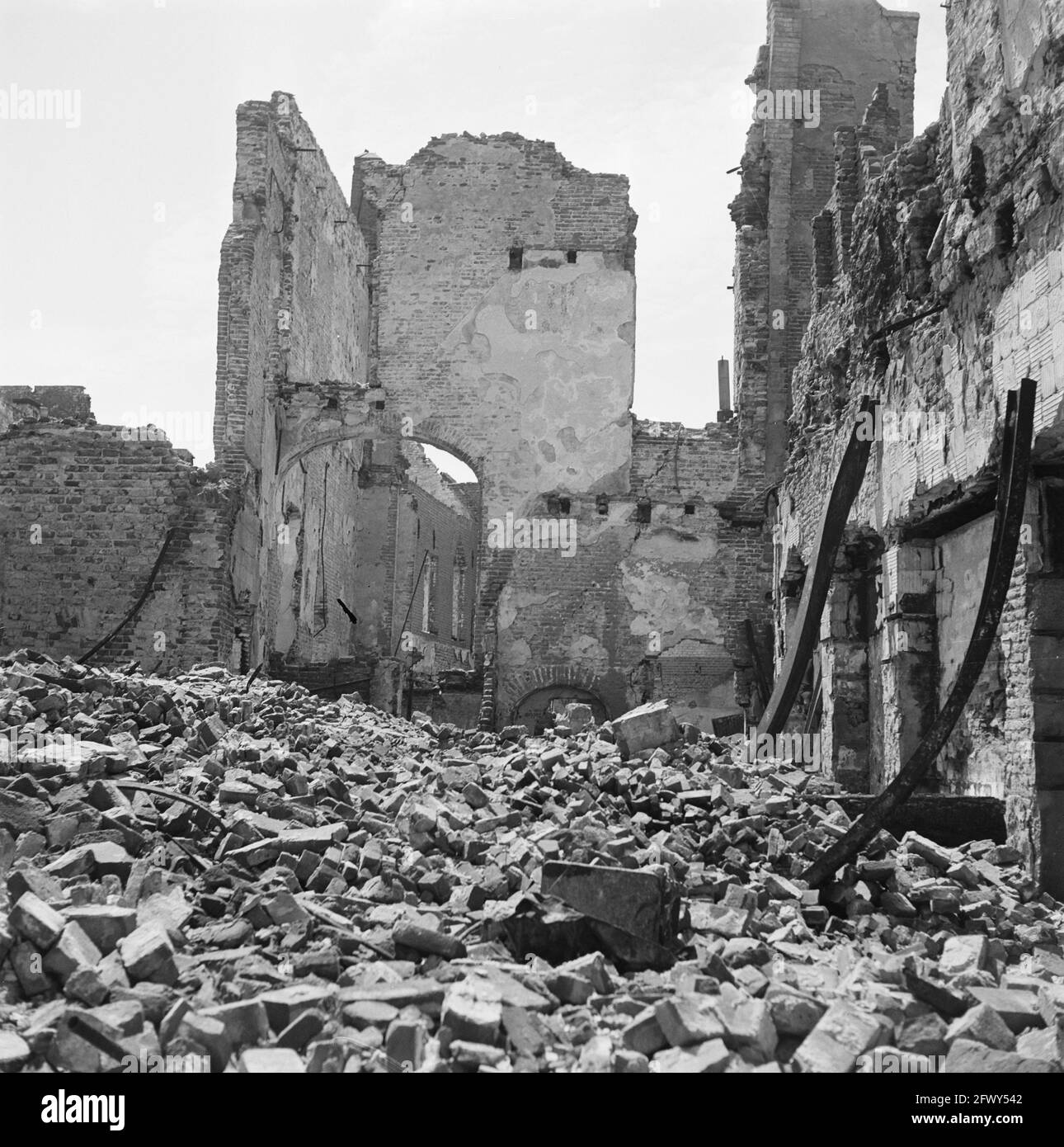 [debris], june 1945, buildings, debris, second world war, destruction ...