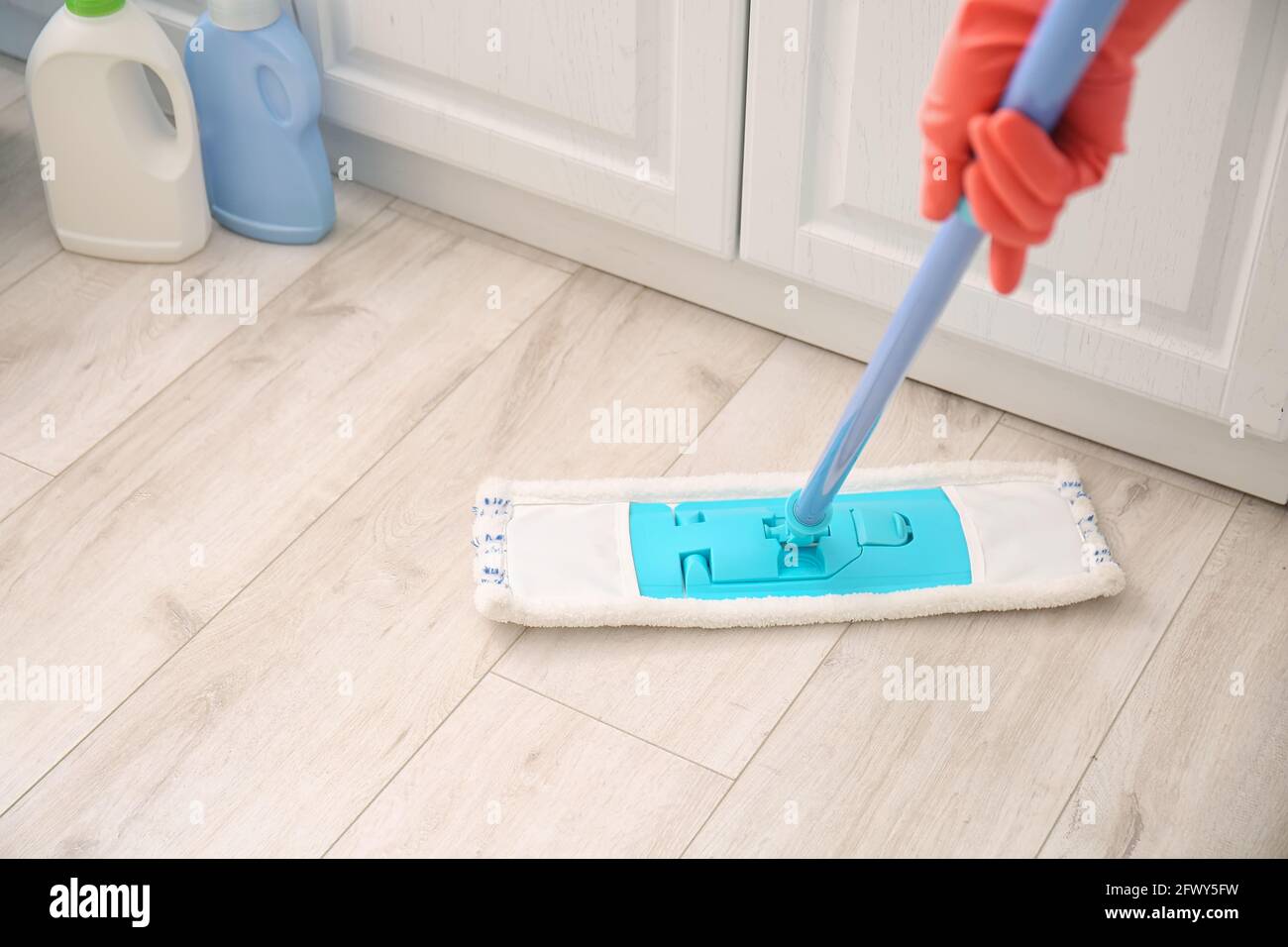 Janitor mopping closeup hi-res stock photography and images - Alamy