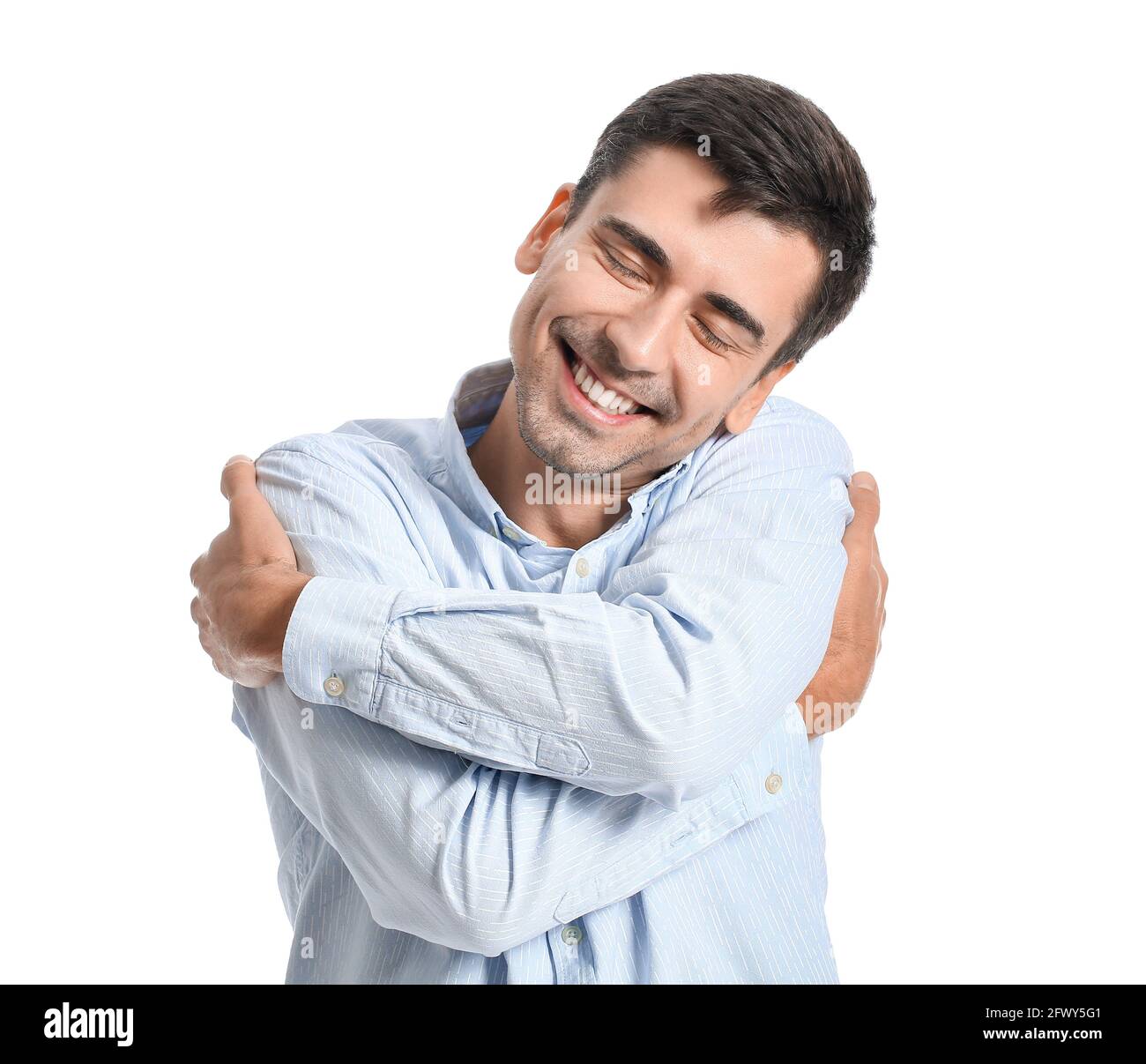 Man Hugging Himself High Resolution Stock Photography and Images - Alamy