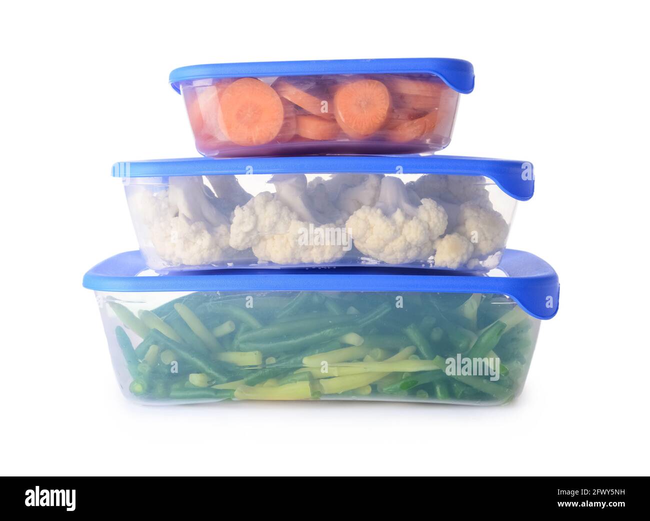 Many different plastic containers Cut Out Stock Images & Pictures - Alamy