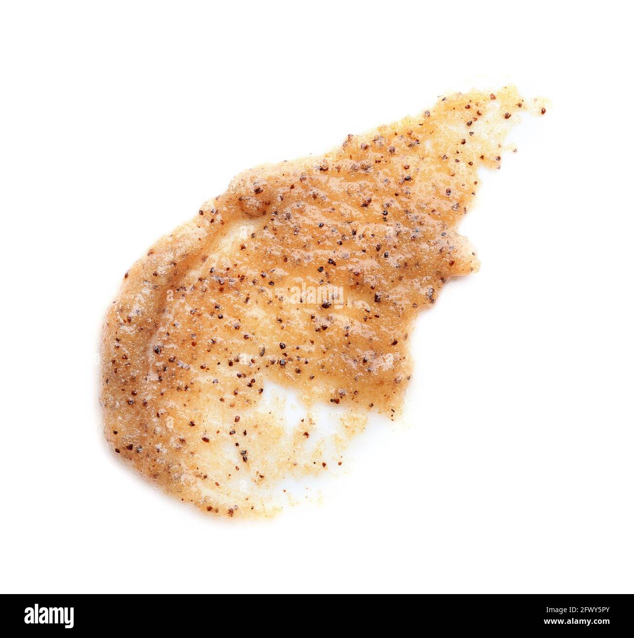 Sample of body scrub on white background Stock Photo - Alamy