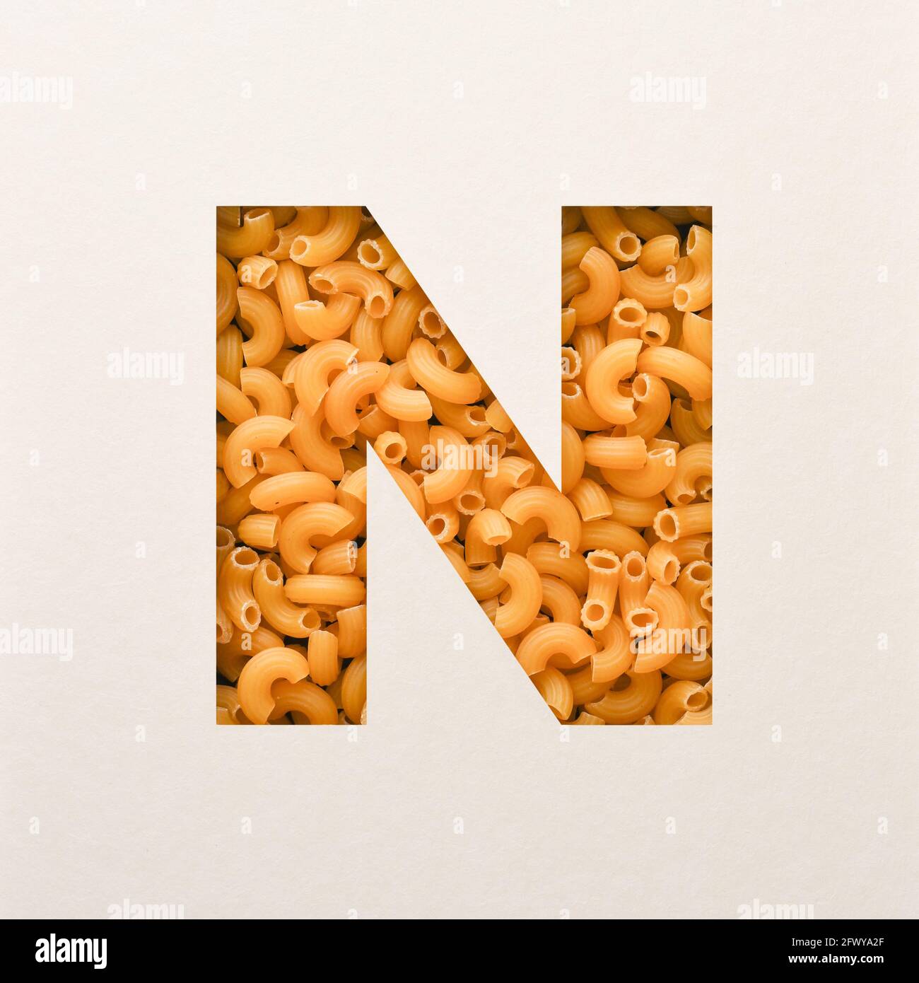 Macaroni alphabet letters hi-res stock photography and images - Alamy