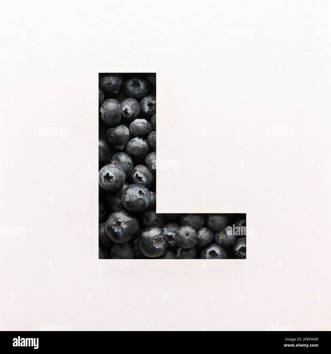 Font design, Abstract alphabet font with blueberry, realistic fruits ...