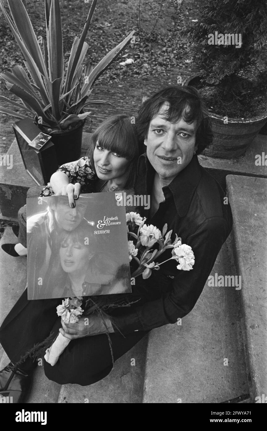 Ramses Shaffy and Liesbeth List with LP Together on the occasion of 10 ...