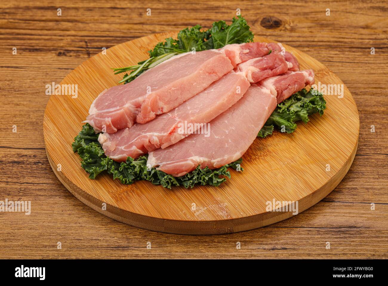 Raw pork meat steak for cooking Stock Photo - Alamy