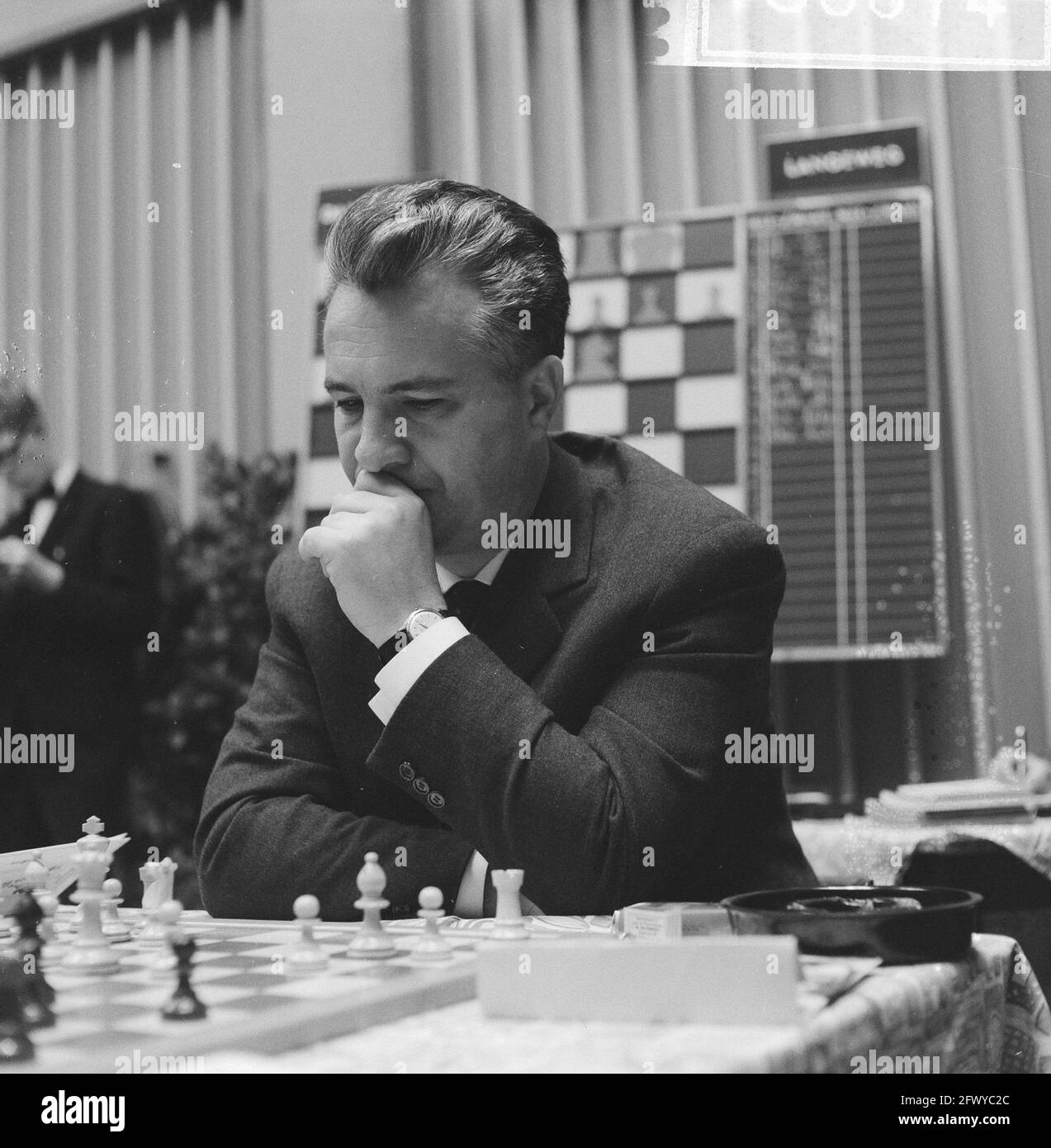 28th Hoogoven chess tournament in Beverwijk, Damjanovic (Yugoslavia ...