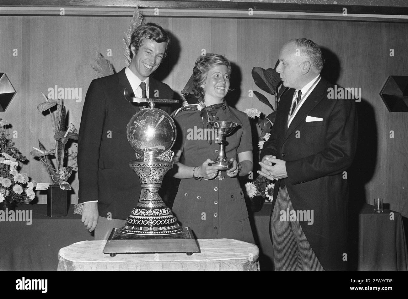 Reception Royal Dutch Hockey Association in Amsterdam, Idenburg (right ...