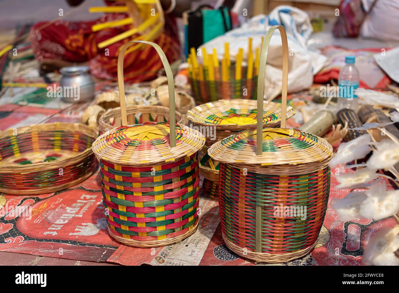 Bamboo crafts india hi-res stock photography and images - Alamy