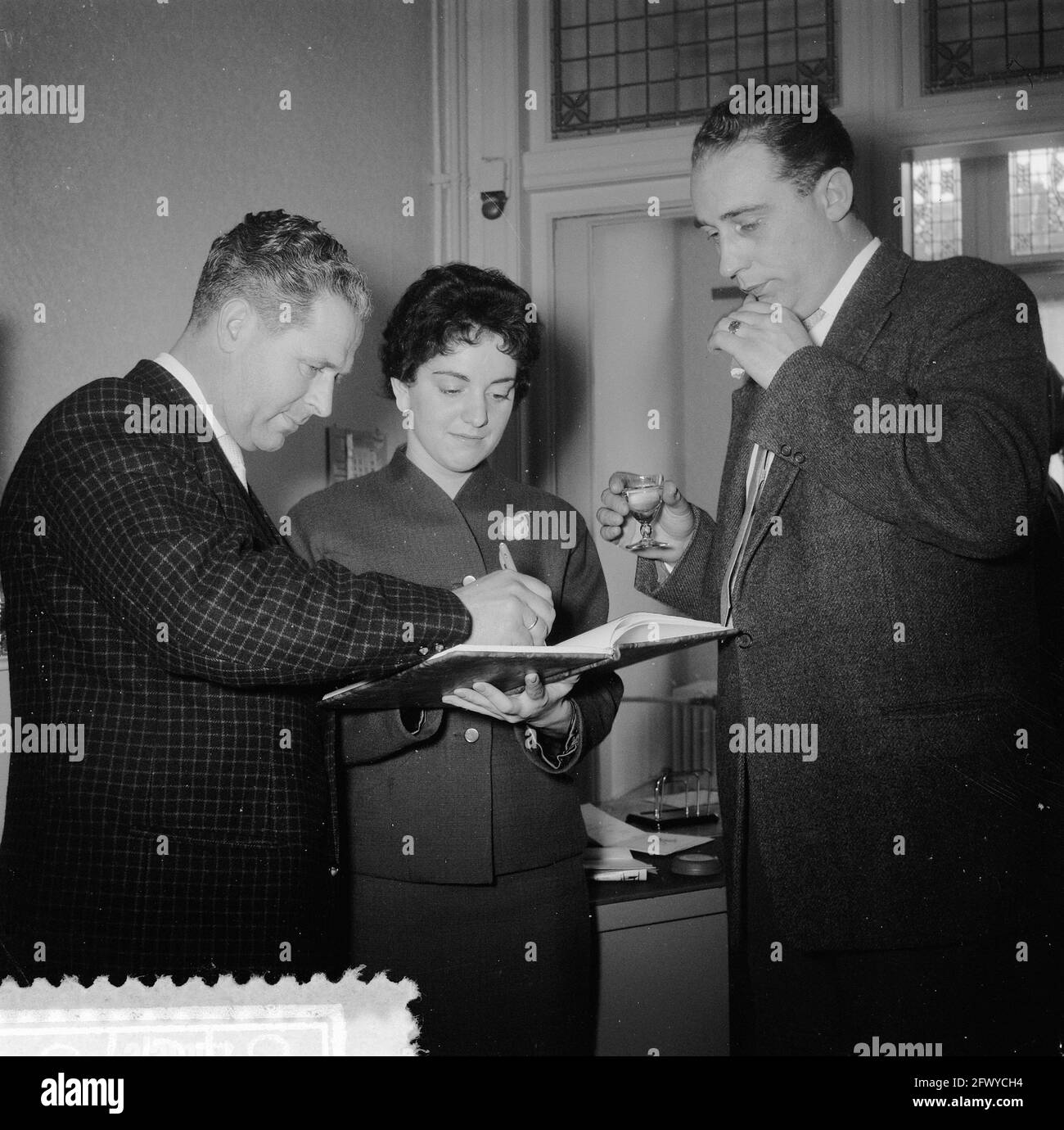 Reception Novak, 9 April 1957, receptions, The Netherlands, 20th ...