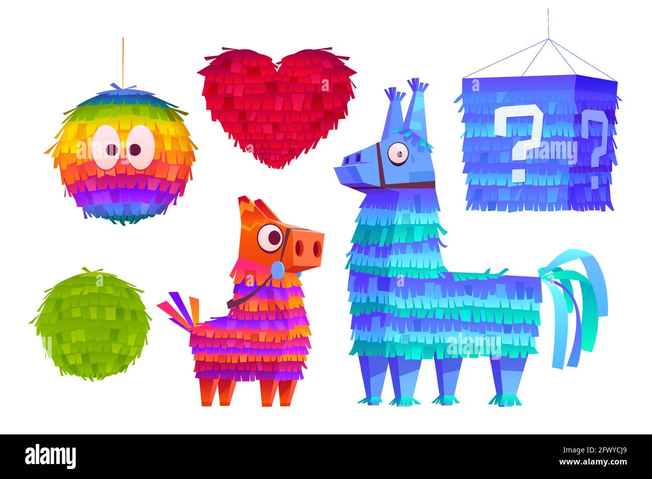 Pinata for birthday party, mexican holiday and carnival. Funny toy from ...