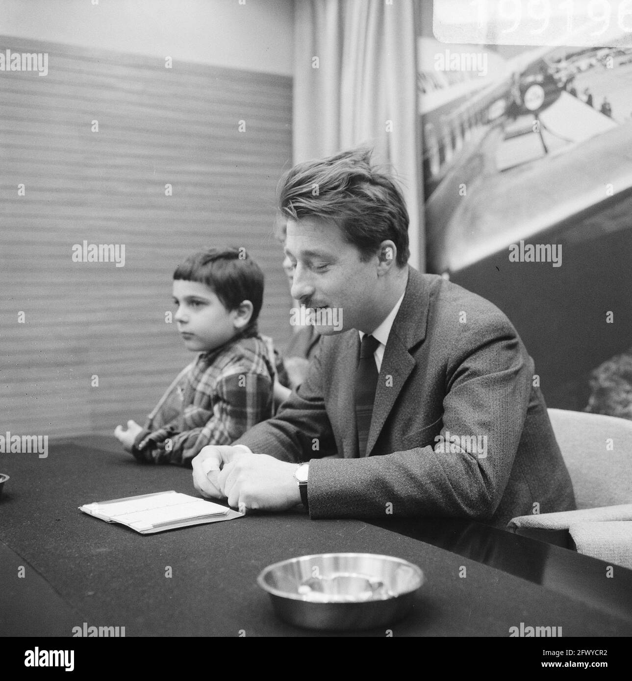 Eric Vos at Schiphol Airport, December 28, 1966, The Netherlands, 20th ...