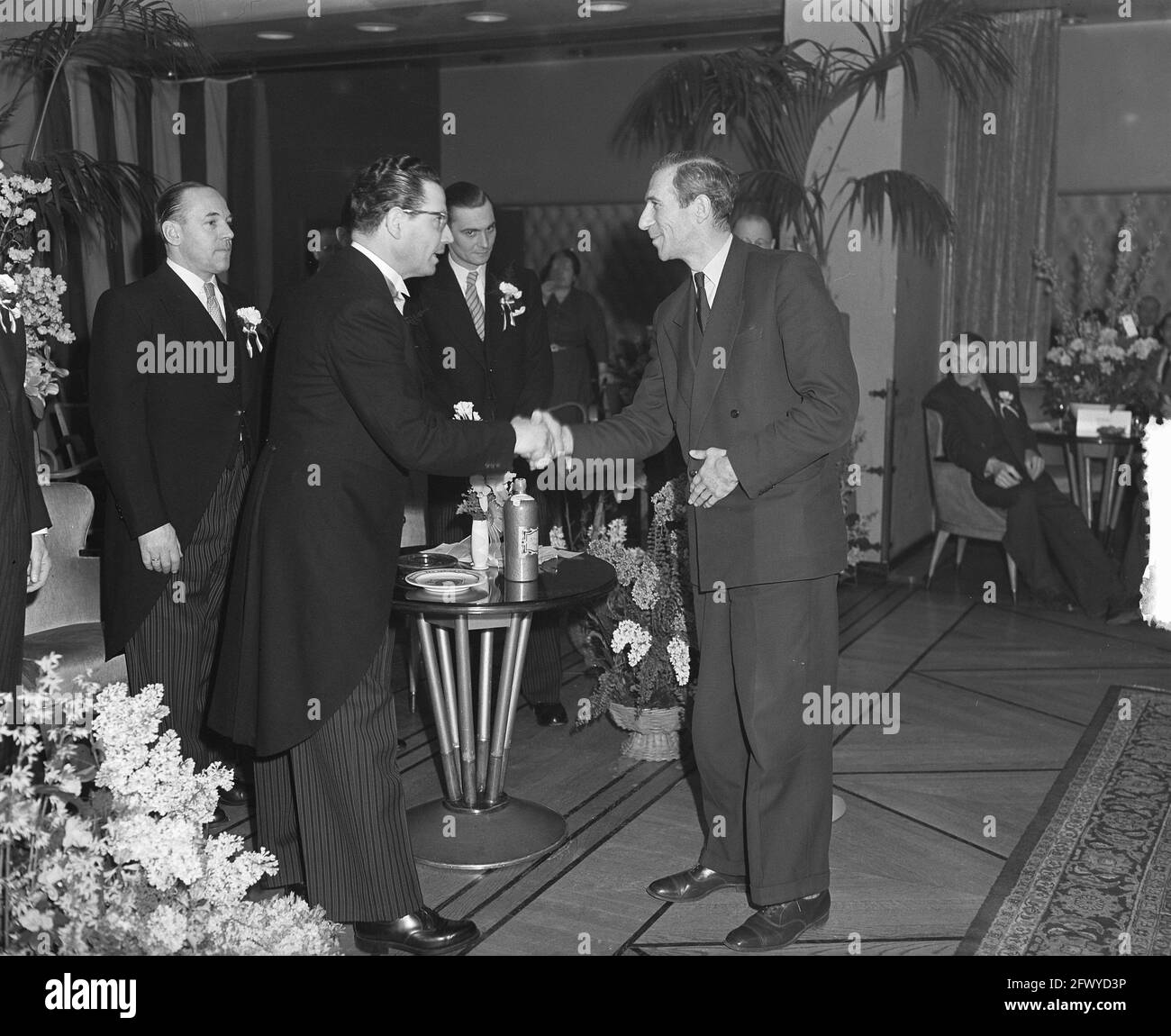 Reception soccer club Xerxes, 27 February 1954, receptions, sports ...