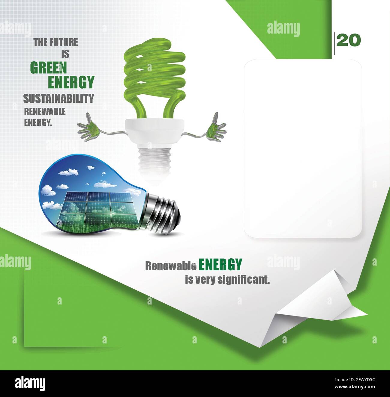 Save Earth Concept, Green Earth Layout Stock Photo - Alamy