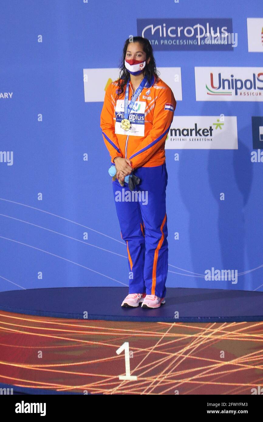 Ramoni Kromowidjojo of Netherlands Podium 50 m Butterfly during the ...