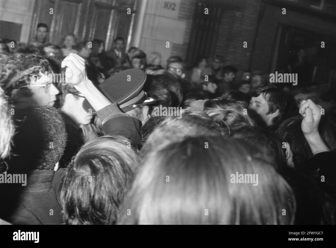Riots in Amsterdam in connection with the occupation by students of the ...