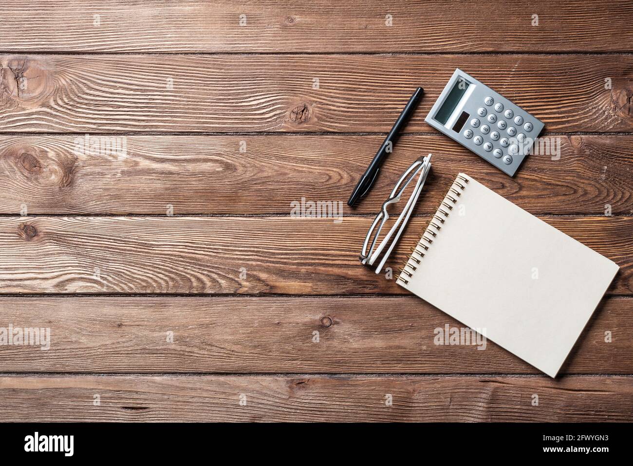 Still life of accountant office workspace Stock Photo - Alamy