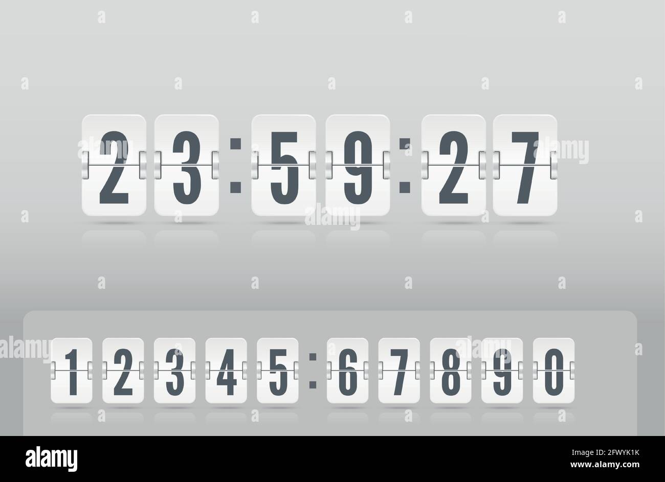 Analog Airport Board Countdown Timer With Hour And Minute Flip Number