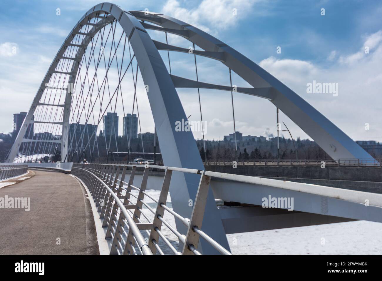 Downtown Bridge, Edmonton, City scape, River Stock Photo - Alamy
