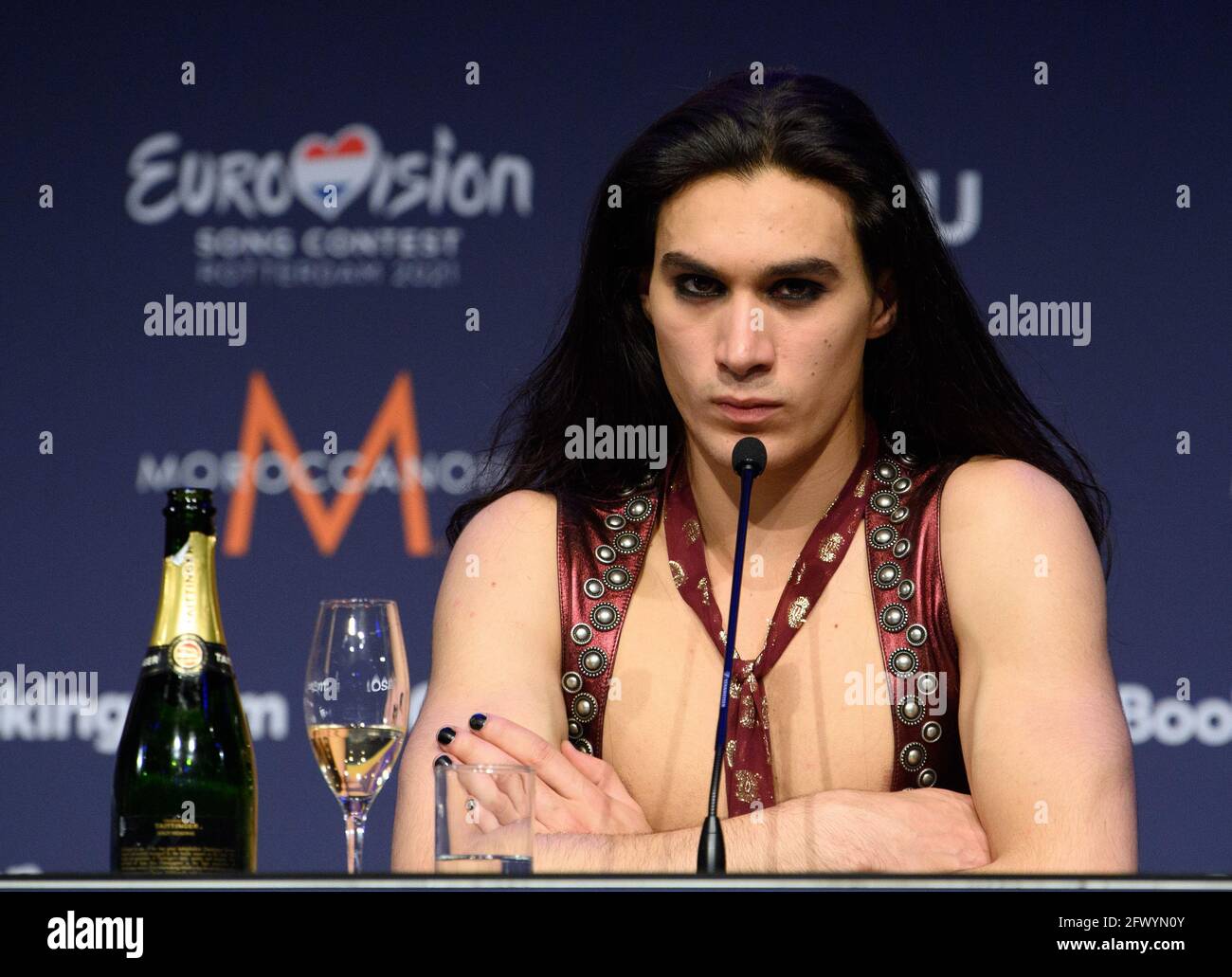 Rotterdam, Netherlands. 23rd May, 2021. Drummer and guitarist Ethan ...