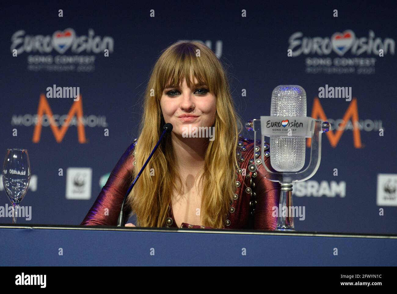Rotterdam, Netherlands. 23rd May, 2021. Bass player Victoria from the ...
