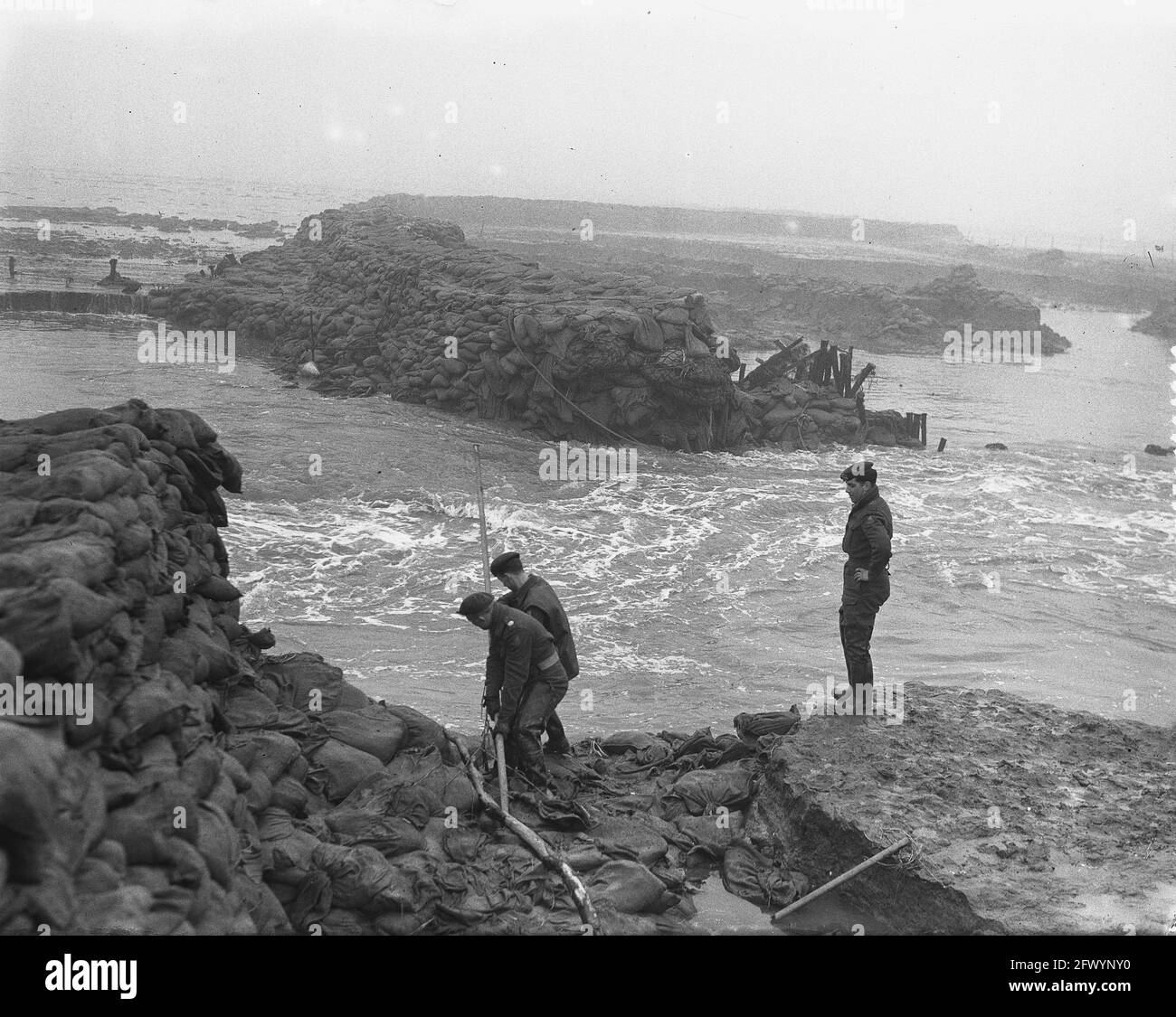 Rilland Bath goes into fourth way the hole in the dike, March 3, 1953 ...