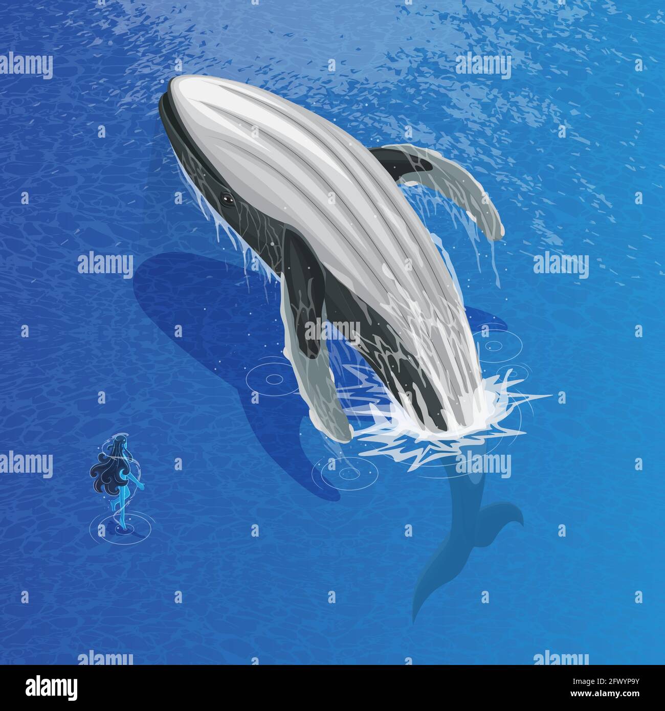 Whale engraving Stock Vector Images - Alamy