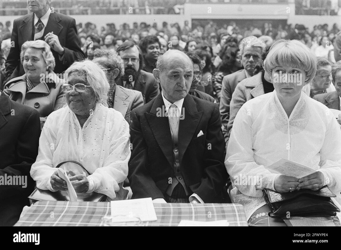 RMS leader ir. Johan Manusama and wife (l.), April 25, 1977 ...