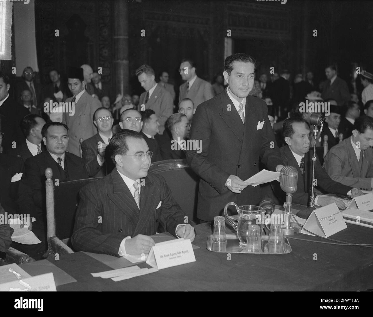 Round Table Conference, Sultan Hanid II speech, August 22, 1949 ...