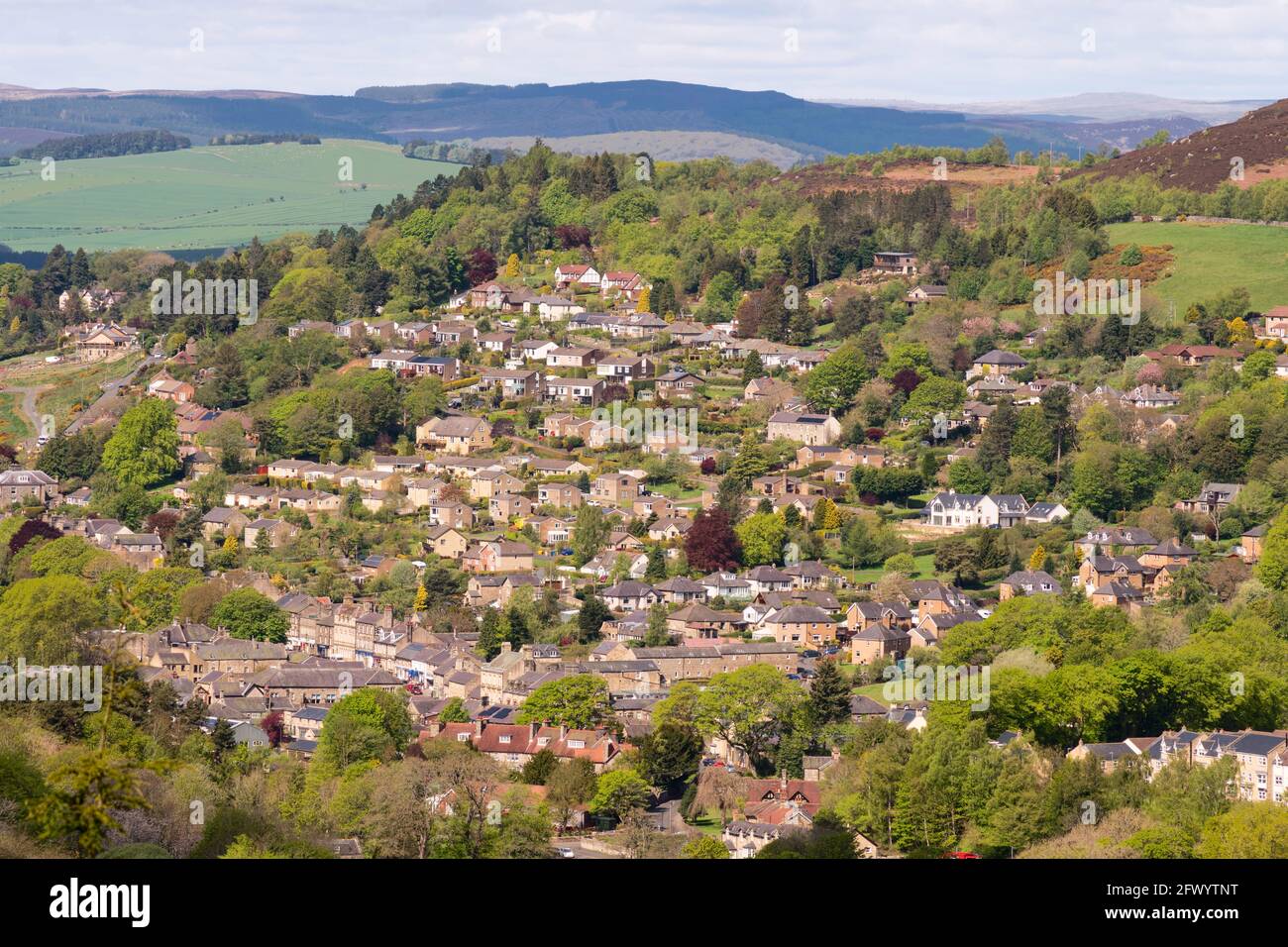 Rothbury townscape, Northumberland, England, UK Stock Photo - Alamy