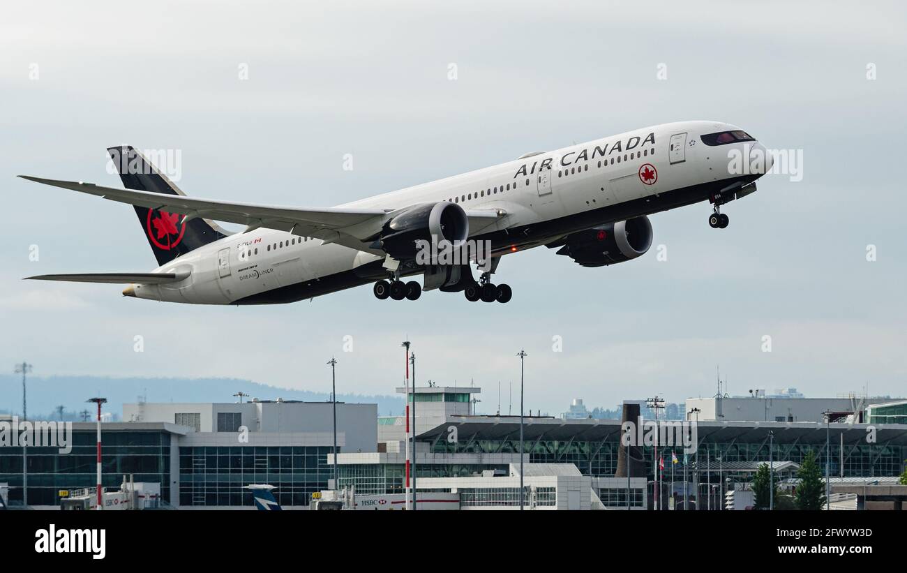 Richmond, British Columbia, Canada. 23rd May, 2021. An Air Canada ...