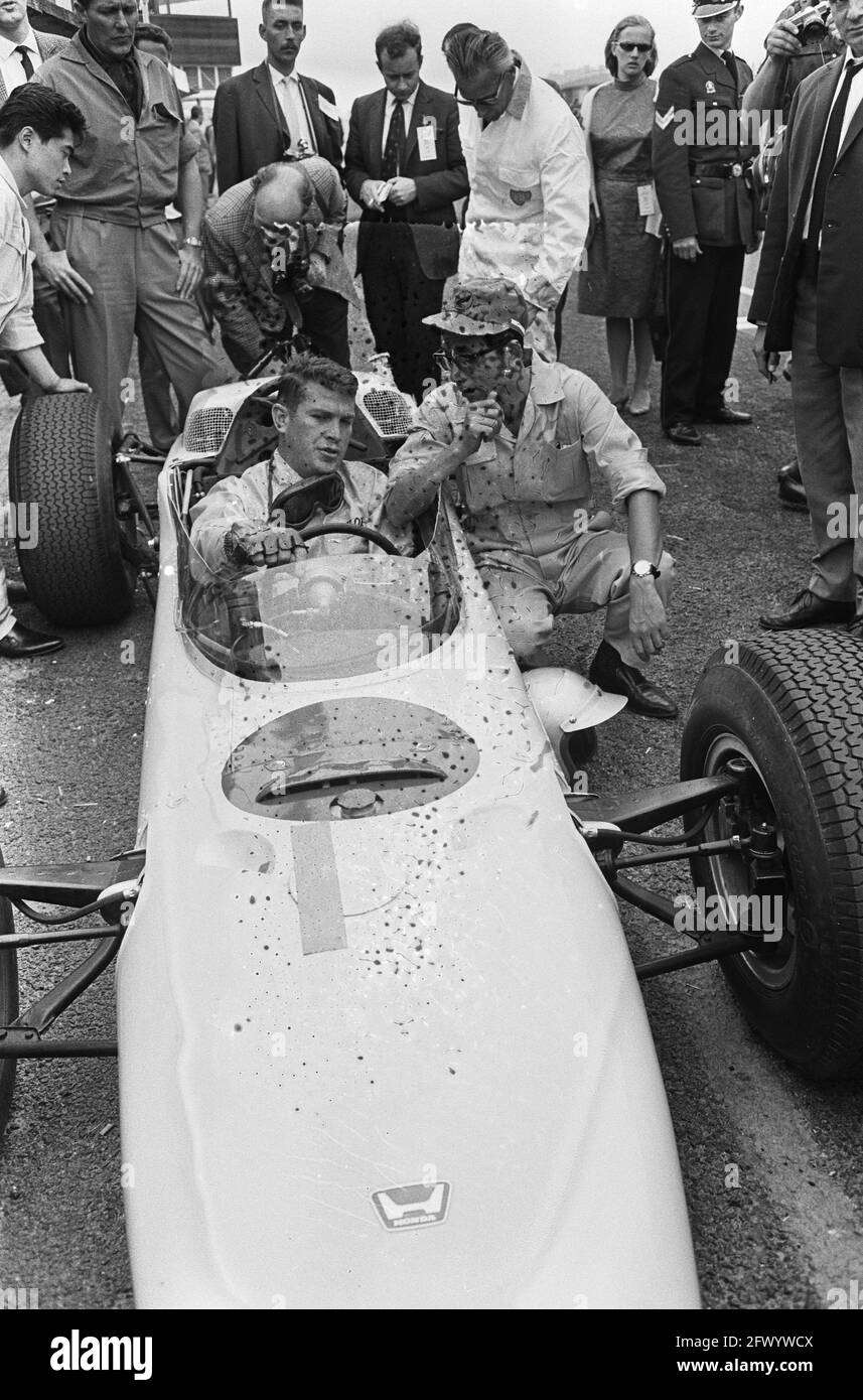 Ronnie Bucknum and Yoshio Nakamura 1964 Honda F1 test Stock Photo - Alamy
