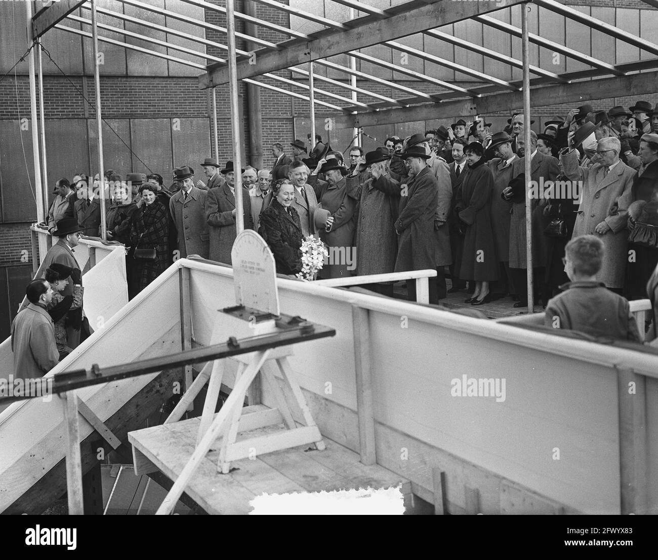 Rotterdam dry dock company nv rotterdam launching turbinate tank hi-res ...