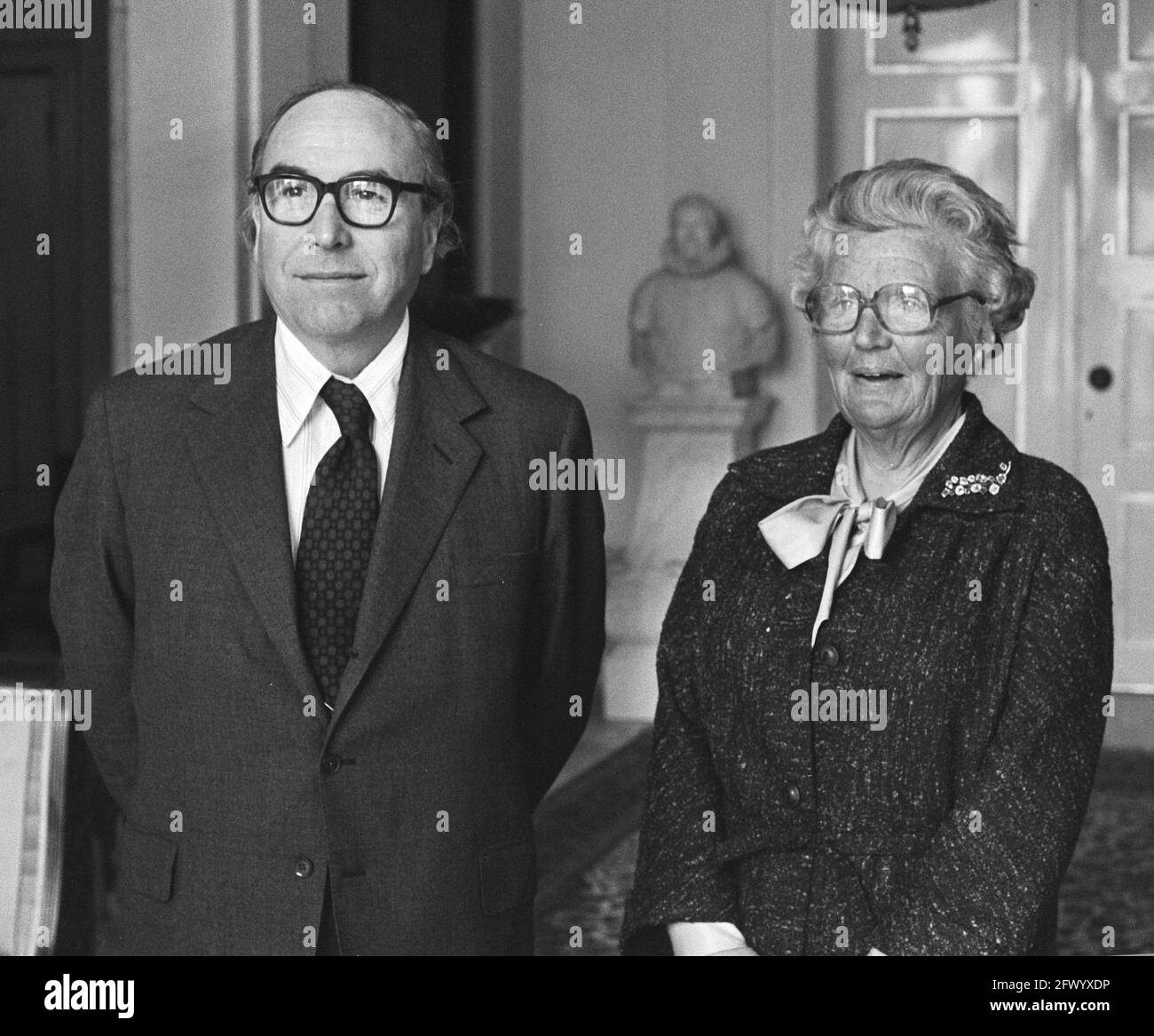 Roy Jenkins and Juliana of the Netherlands 1977 Stock Photo - Alamy