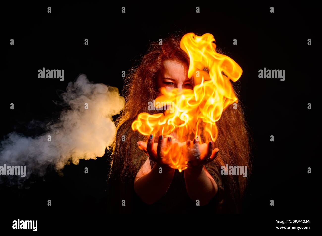 Witch And Fire High Resolution Stock Photography and Images - Alamy