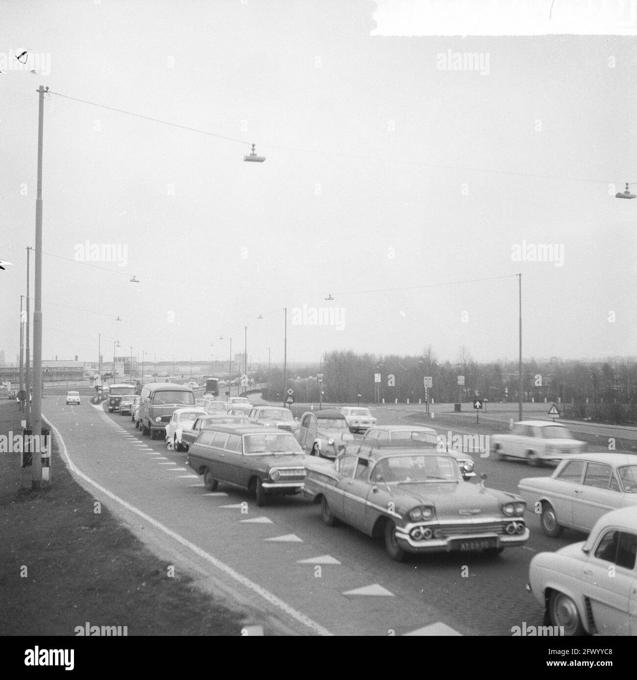 Car jams Black and White Stock Photos & Images - Alamy