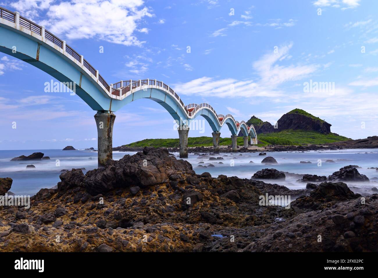 Sanxiantai Arch Bridge The eight-arched bridge in Sanxiantai, located ...