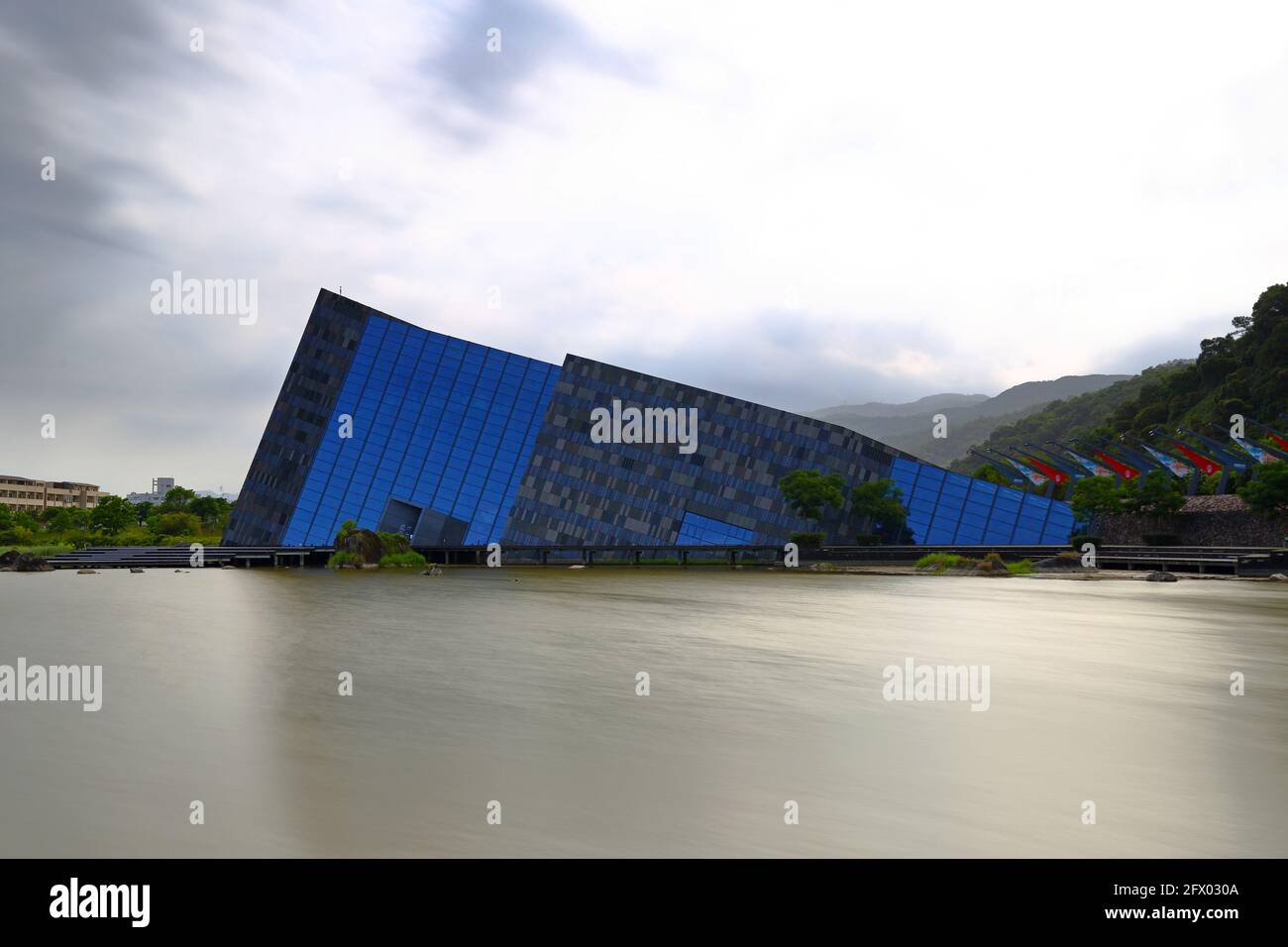 Lanyang Museum in Yilan, Taiwan, The design was inspired by the cuestas ...