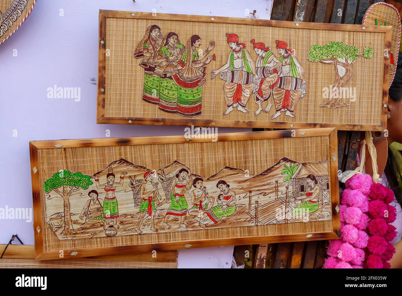 Colourful handicrafts are being prepared for sale in Kolkata by Indian ...