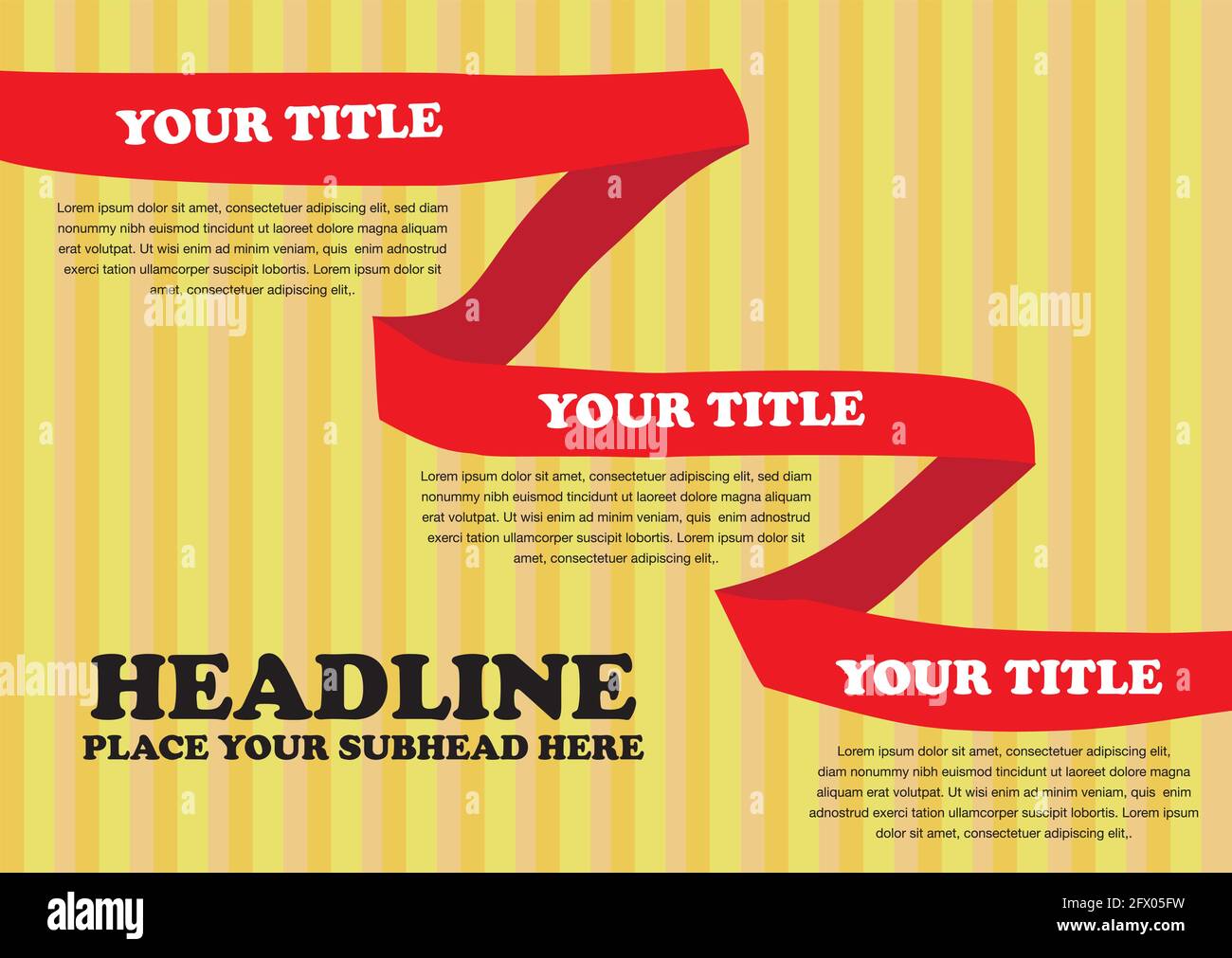 Colorful Paper folding Vector Layout Design Template with area for ...