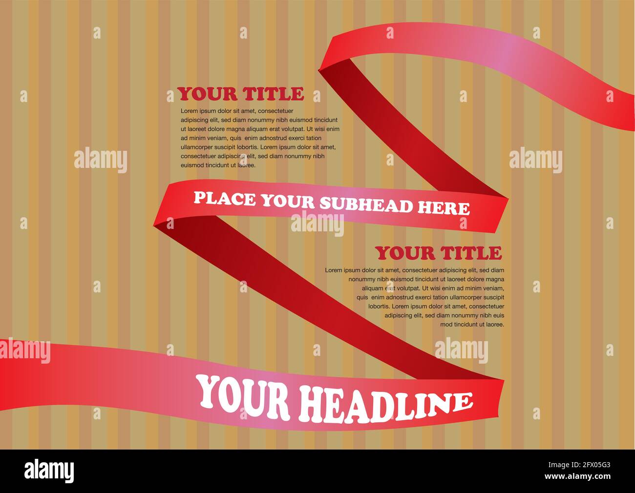 Colorful Paper folding Vector Layout Design Template with area for ...