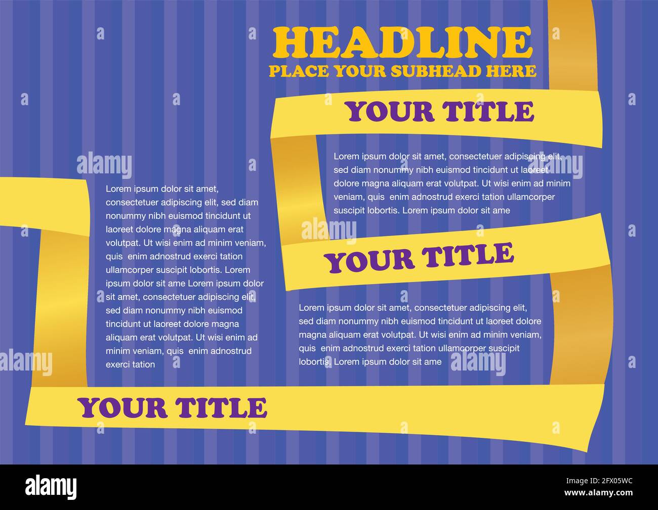 Colorful Paper folding Vector Layout Design Template with area for ...