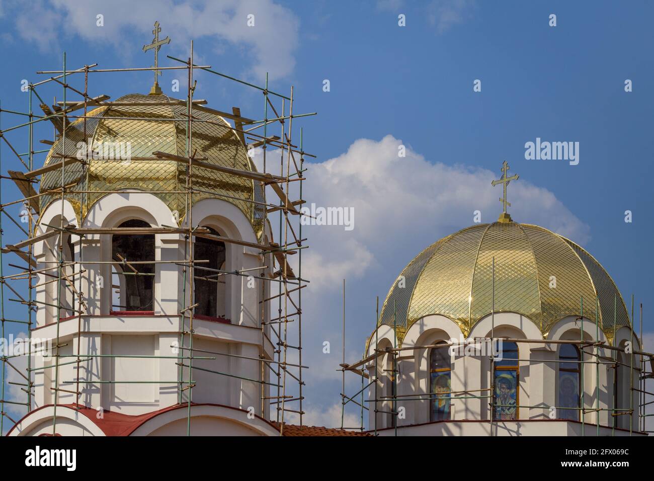 Church Orthodox Construction Scaffolding High Resolution Stock ...