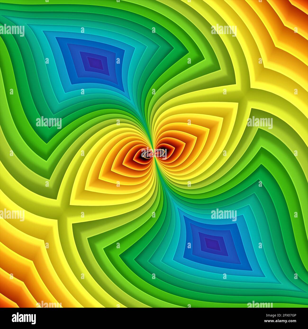 Colored plastic sheets of different colors, rainbow paper pattern 3D ...