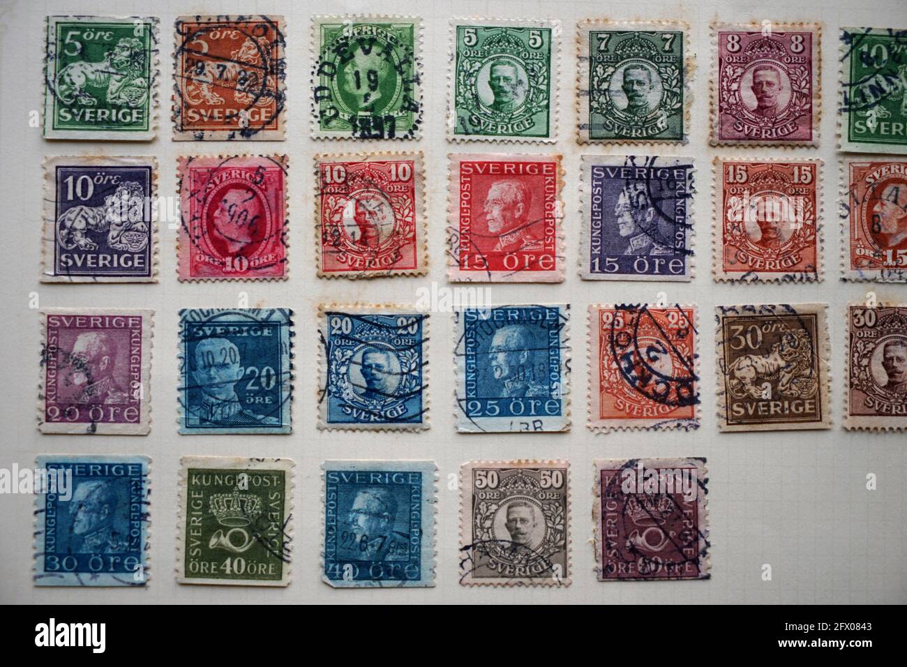 Swedish Stamps High Resolution Stock Photography and Images - Alamy